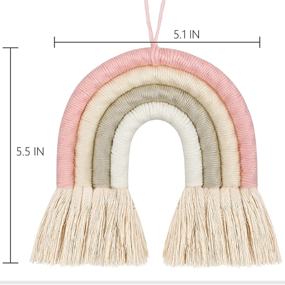 YMVV | Wall Decor | Boho Rainbow Macramewoven Boho Rainbow Wall Hanging ...